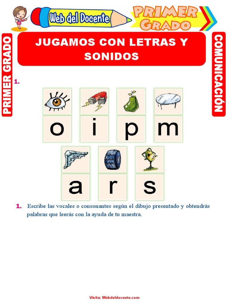 Letras y Sonido para Primero de Primaria | PDF