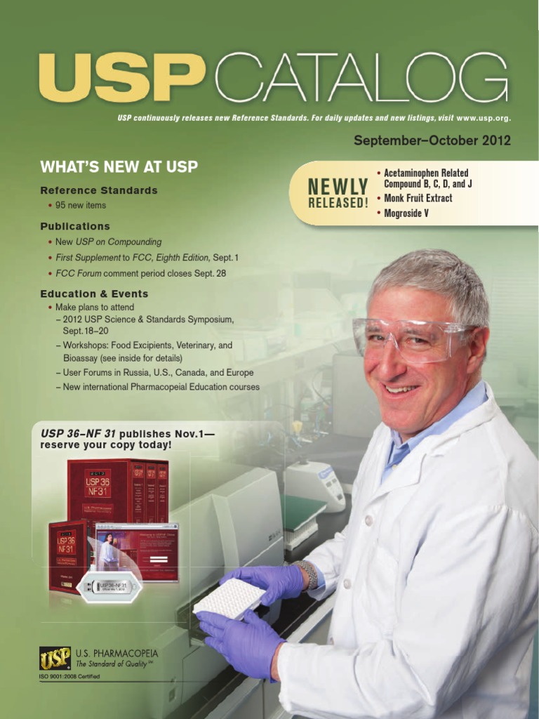 Catalogo de Estandares Usp - 2012 | PDF | Pharmacology | Pharmacy