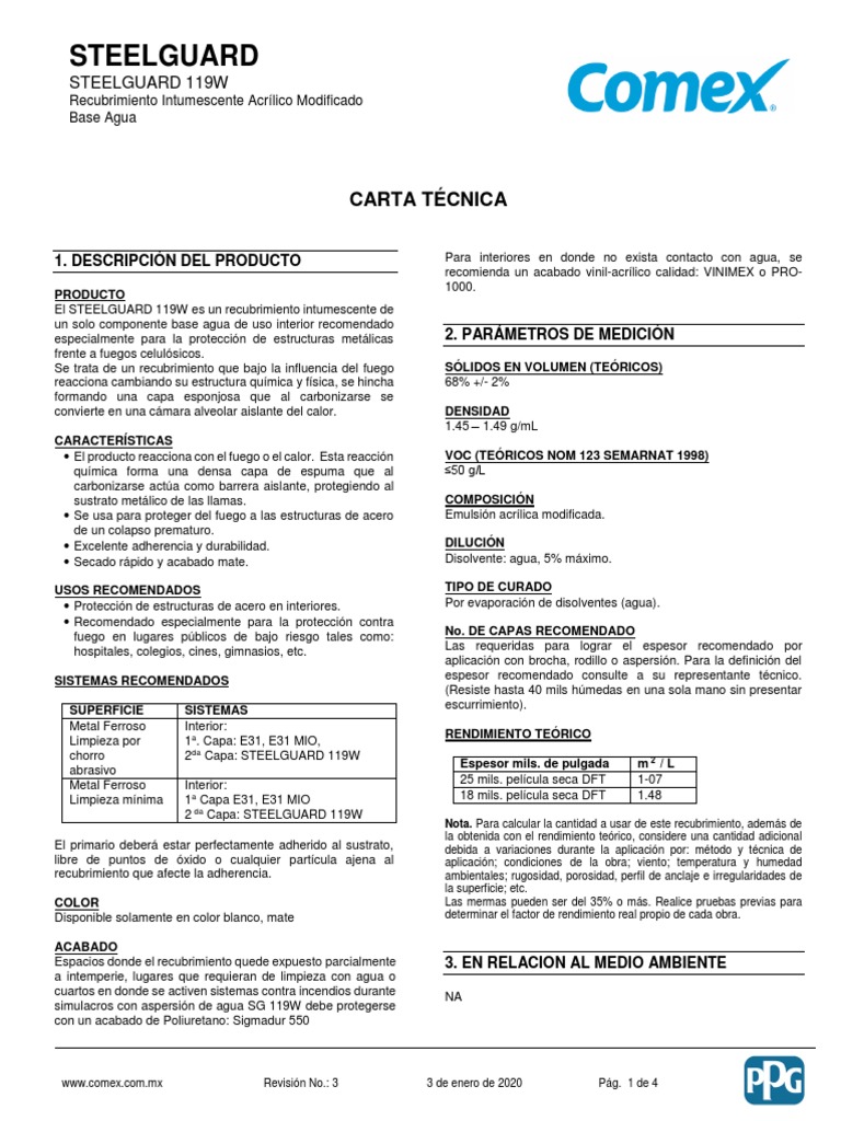 Steelguard 119W | PDF | Agua | Pintar