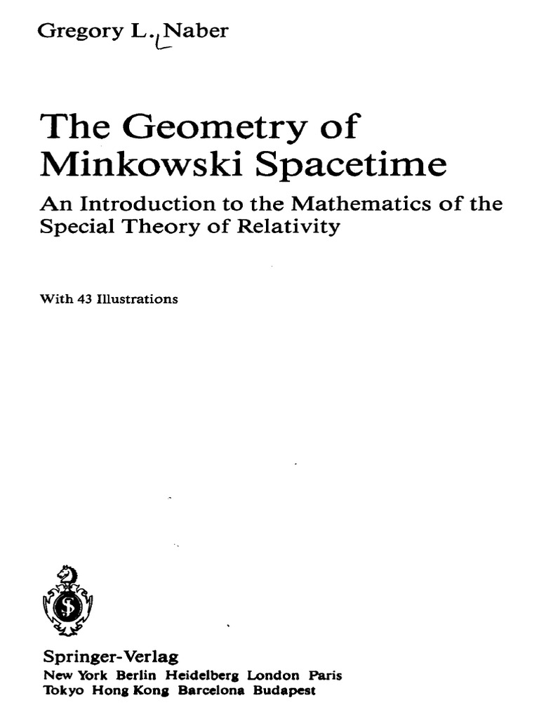 The Geometry of Minkowski Spacetime | PDF