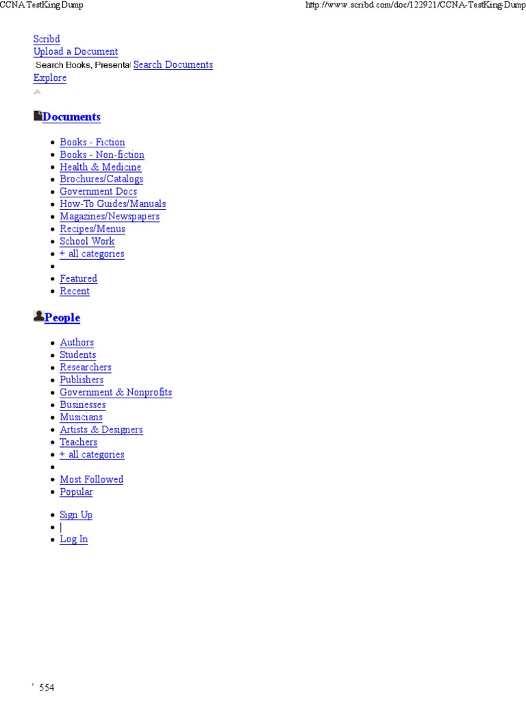 CCNA TestKing Dump | PDF
