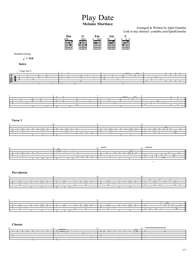 Play Date: Melanie Martinez | PDF | Necked Lutes | Guitar Family ...