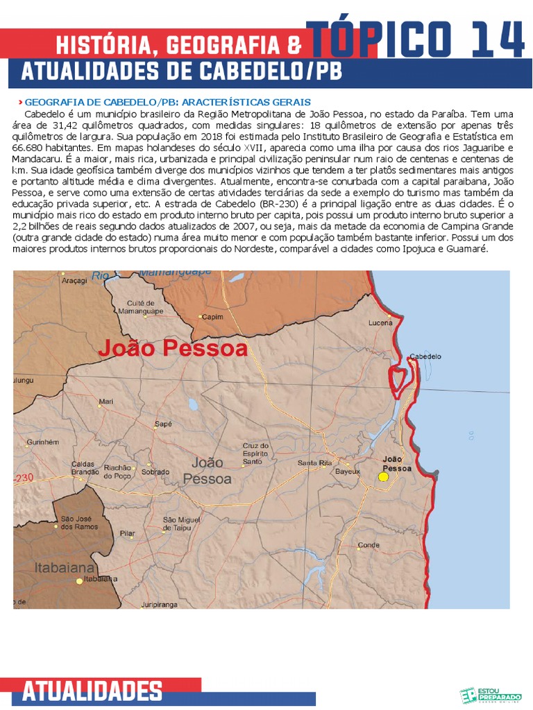 Geografia e Turismo em Cabedelo/PB | PDF