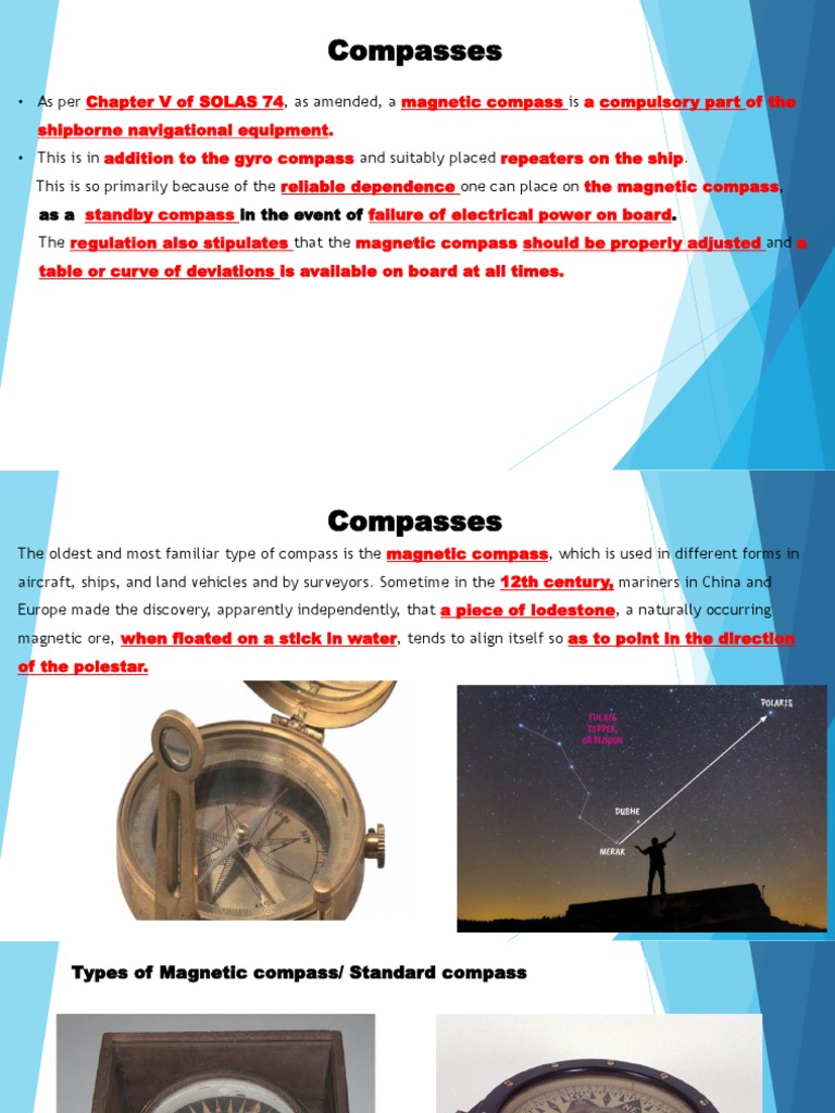 1.introduction To Compasses | PDF | Compass | Gyroscope