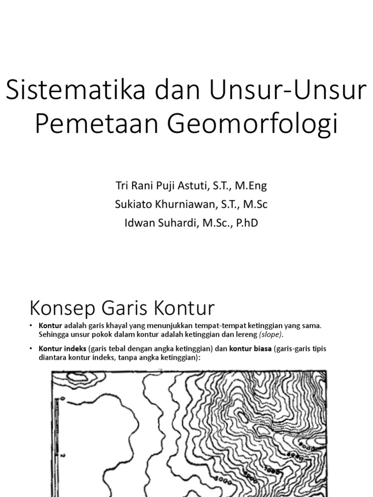 Sistematika Dan Unsur-Unsur Peta Geomorfologi | PDF