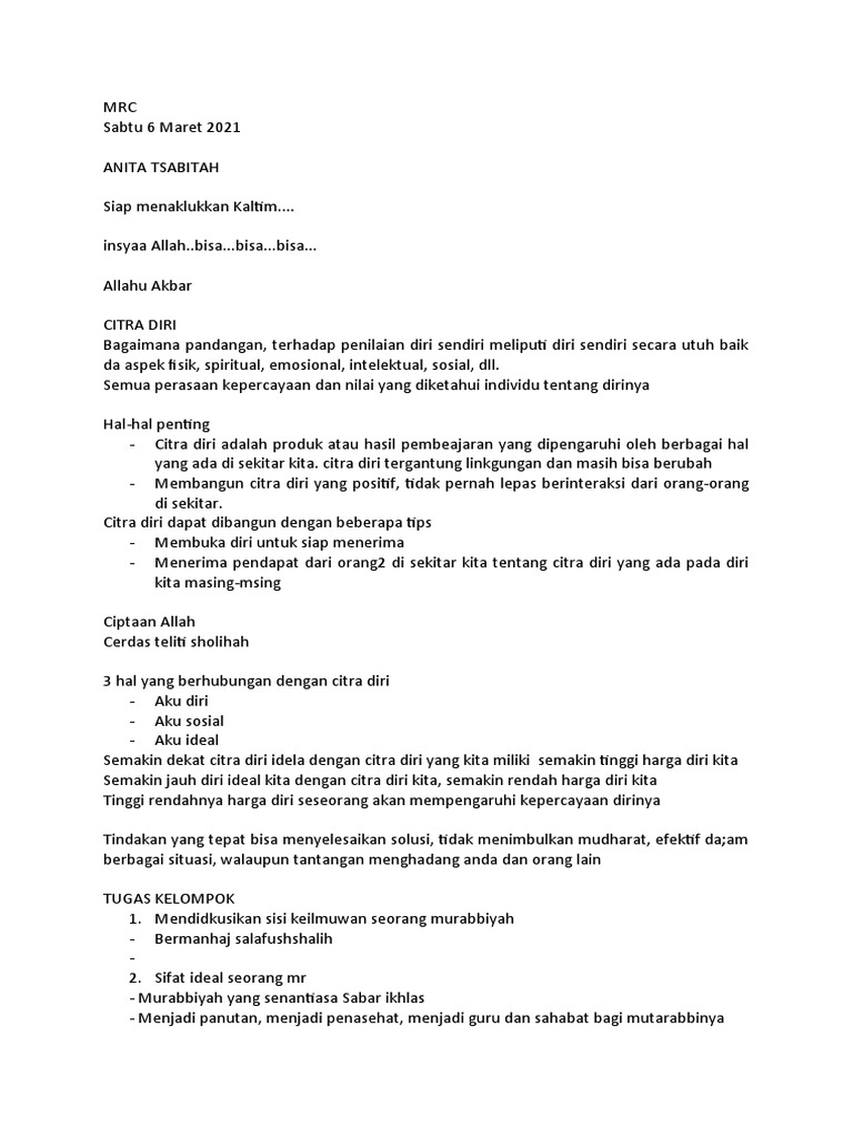 MRC | PDF | Pengembangan Diri | Sains & Matematika