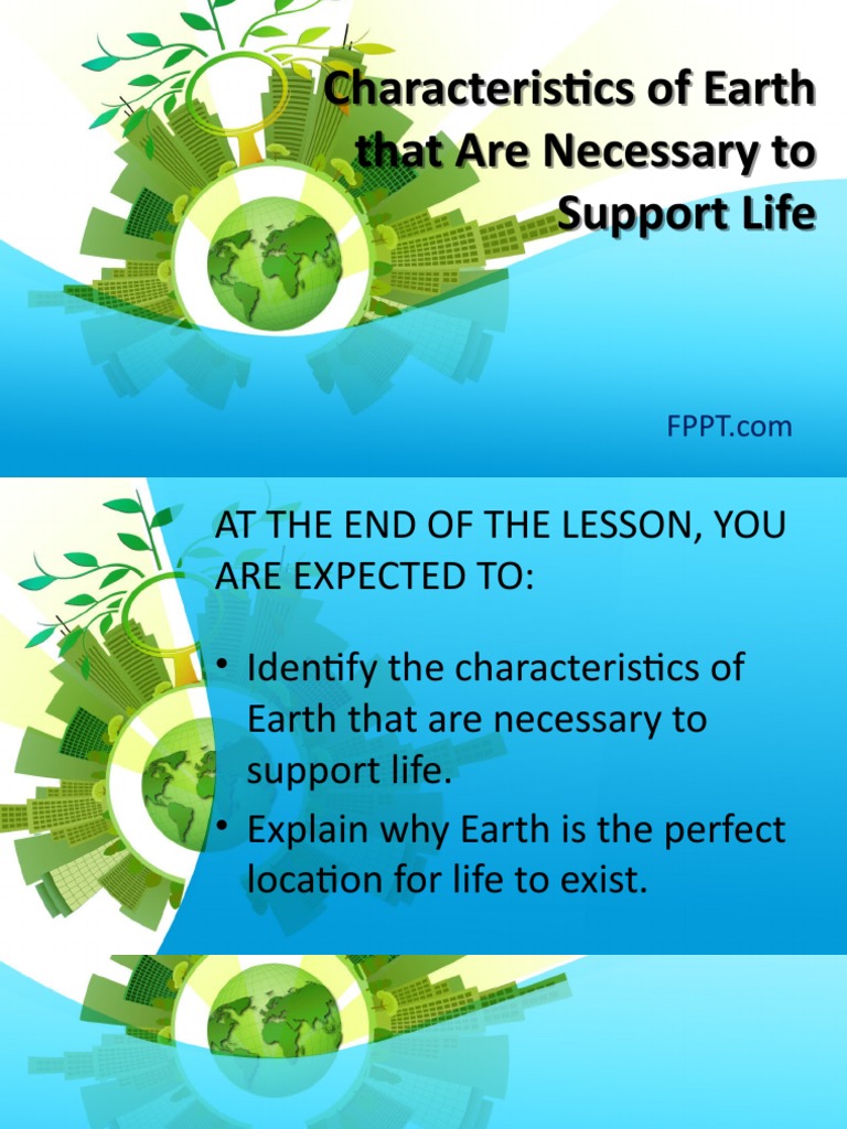 Earth’s Essential Characteristics for Life | PDF | Atmosphere | Nutrients