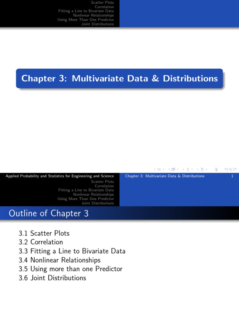 Chap 3 Bivariate Multivariate Data Distribution v4 | PDF | Correlation ...