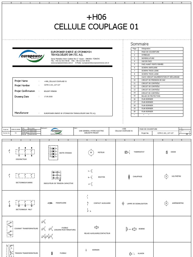 Cellule de Couplage +H06 | PDF | Énergie électrique | Équipements ...
