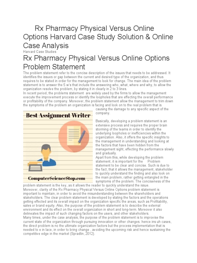 RX Pharmcy Case Study | PDF | Swot Analysis | Business