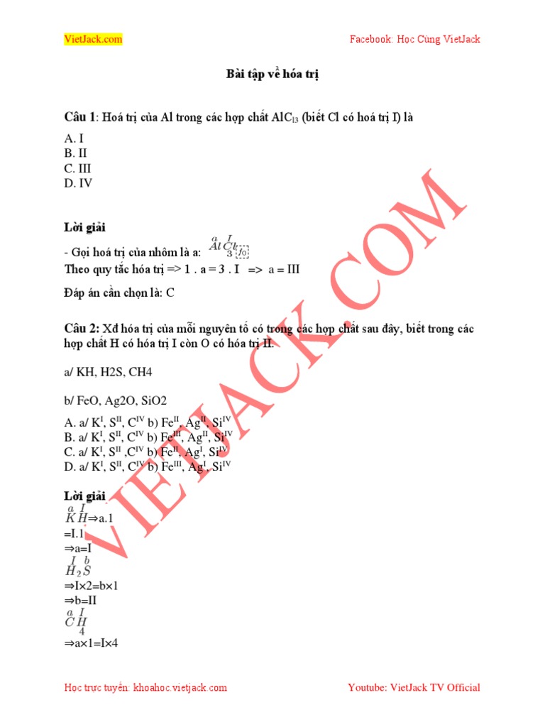 Bai Tap Ve Hoa Tri Lop 8 | PDF
