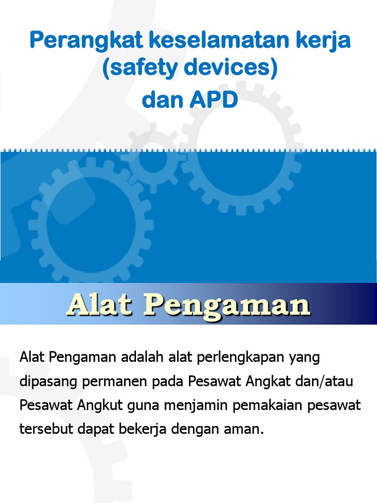 Safety Devices Dan APD | PDF