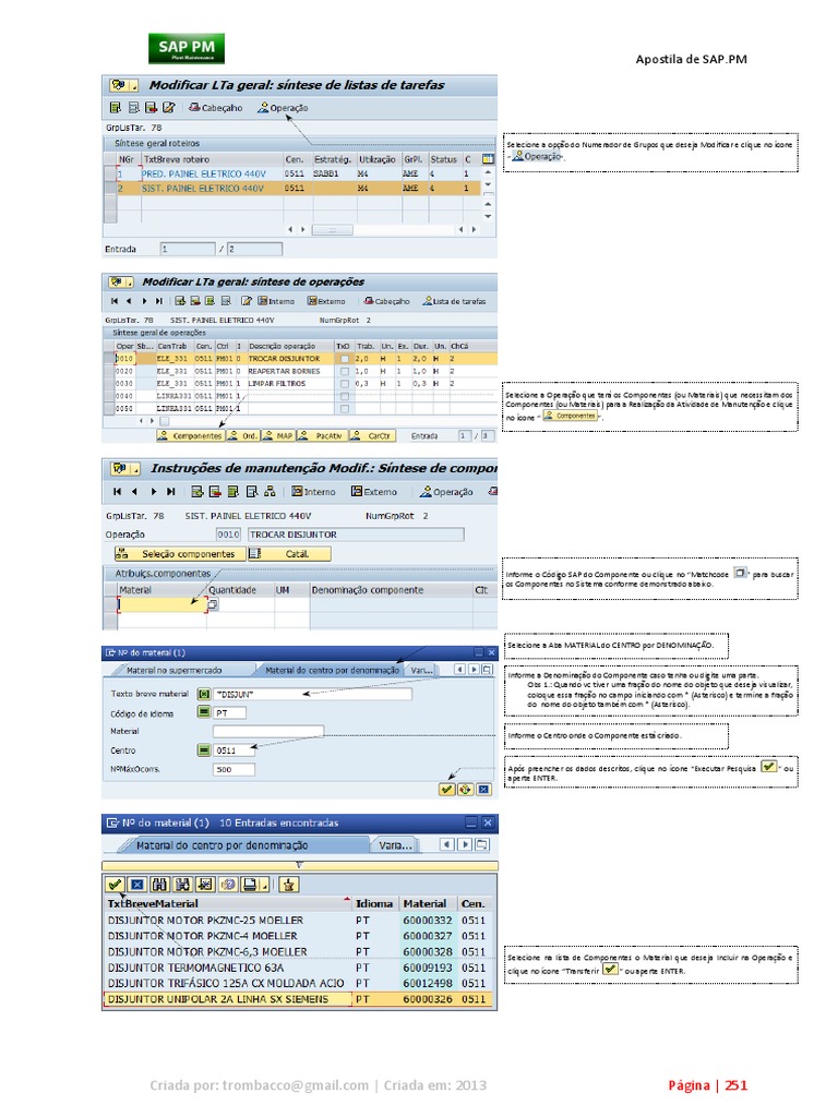 Apostila SAP - PM para PCM - Parte 2 | PDF | Medição | Contabilidade