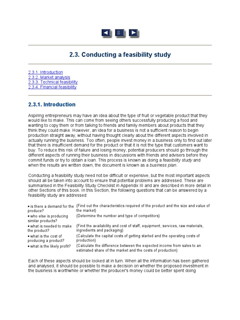 Conducting Feasibility Study | PDF | Retail | Feasibility Study