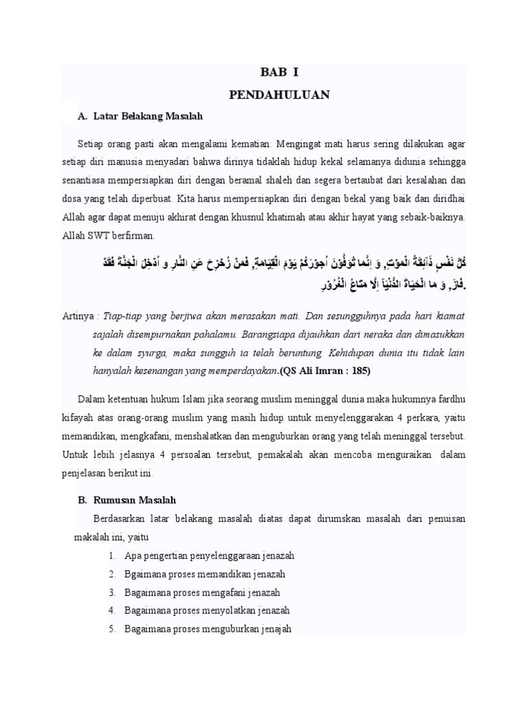 Makalah Jenazah | PDF