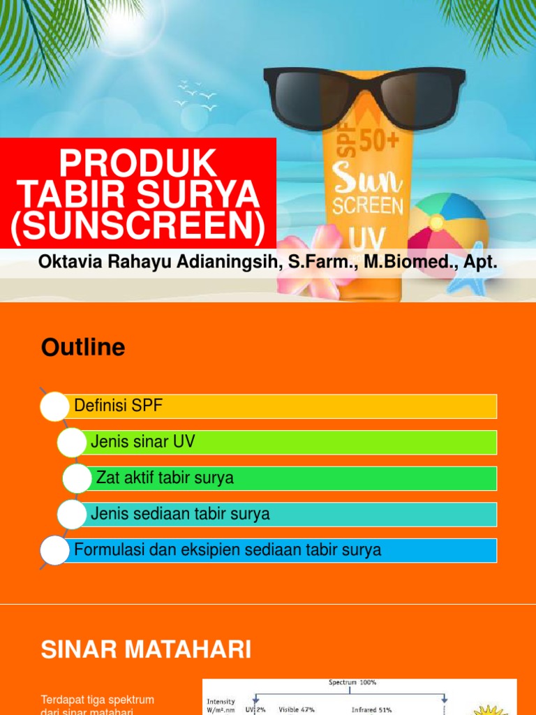 Produk Tabir Surya (Sunscreen) | PDF
