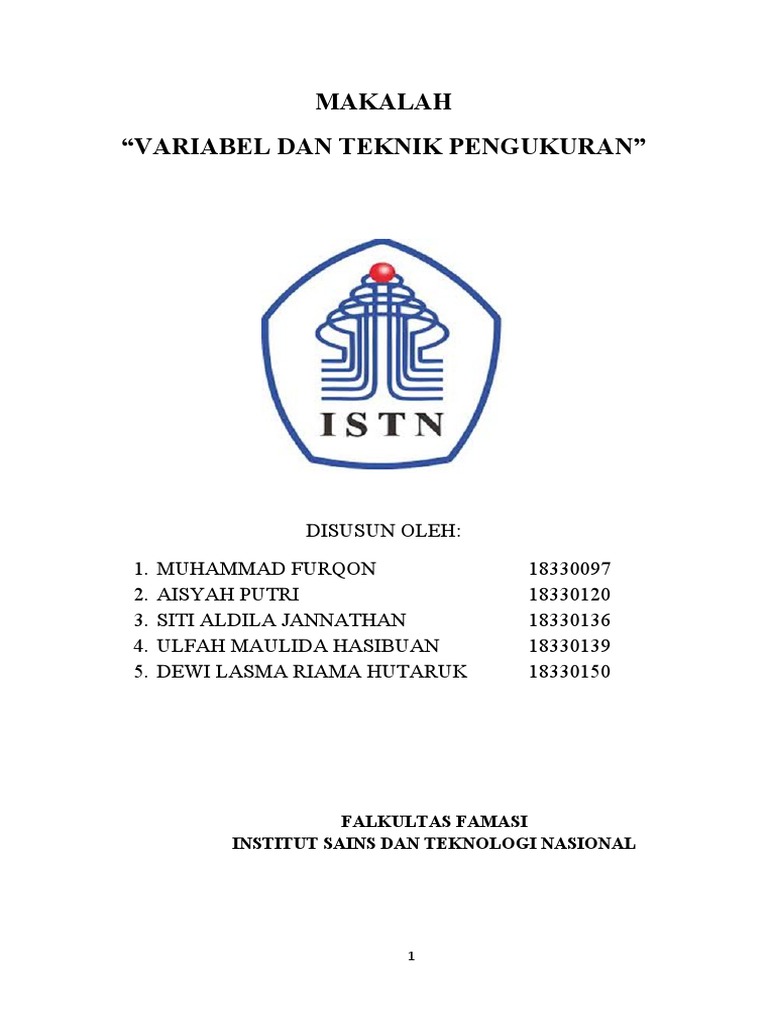 Makalah Variabel Dan Teknik Pengukuran (Bertahap) | PDF