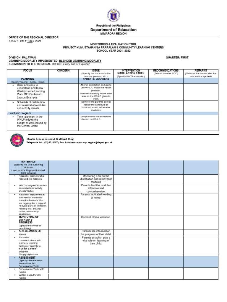 Kumustahan Project Evaluation Report | PDF | Learning | Educational ...