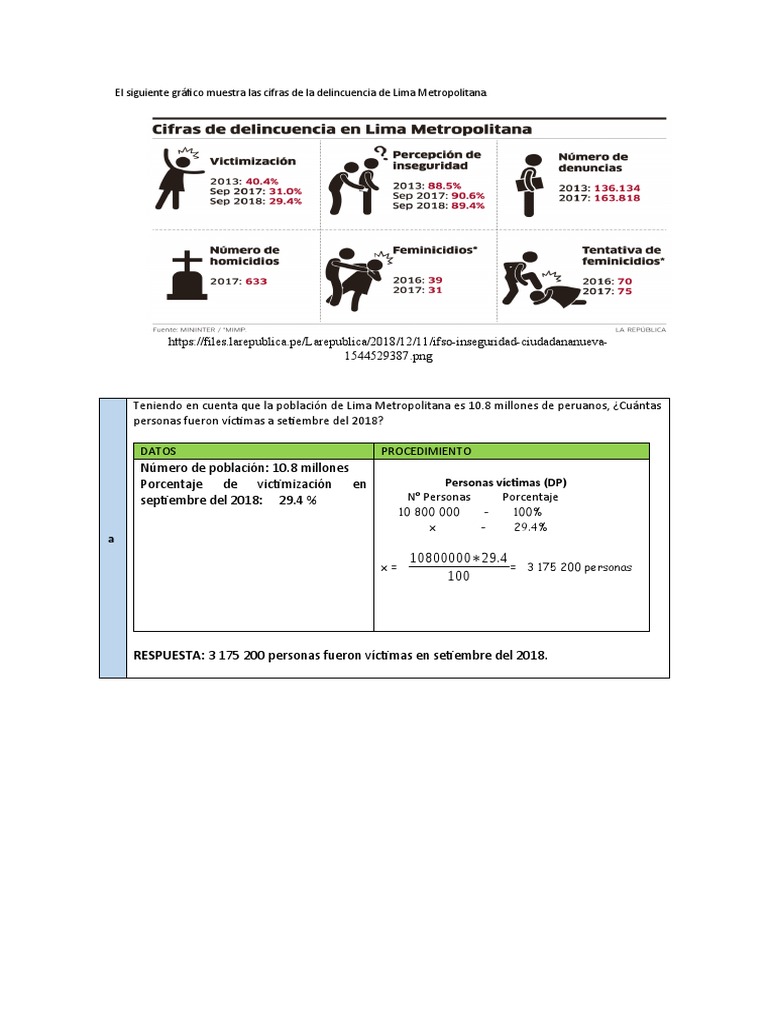 Ejercicios, Pensamiento Logico TF | PDF | Crímenes | Crimen y violencia