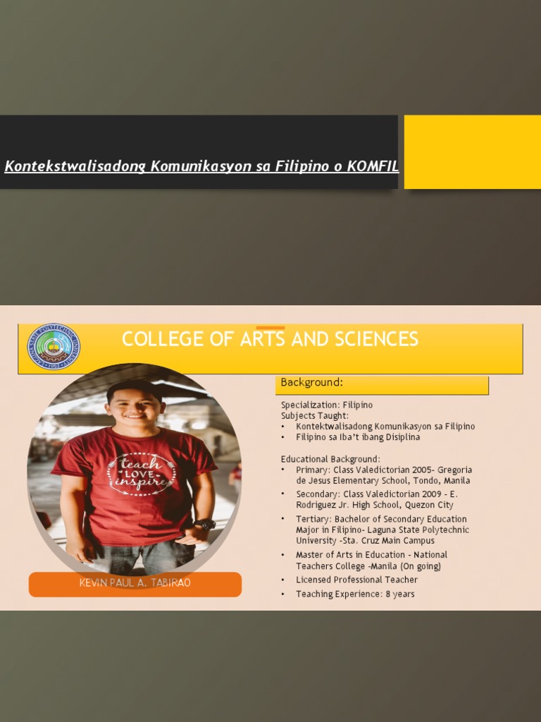 Panimula KOMFIL | PDF