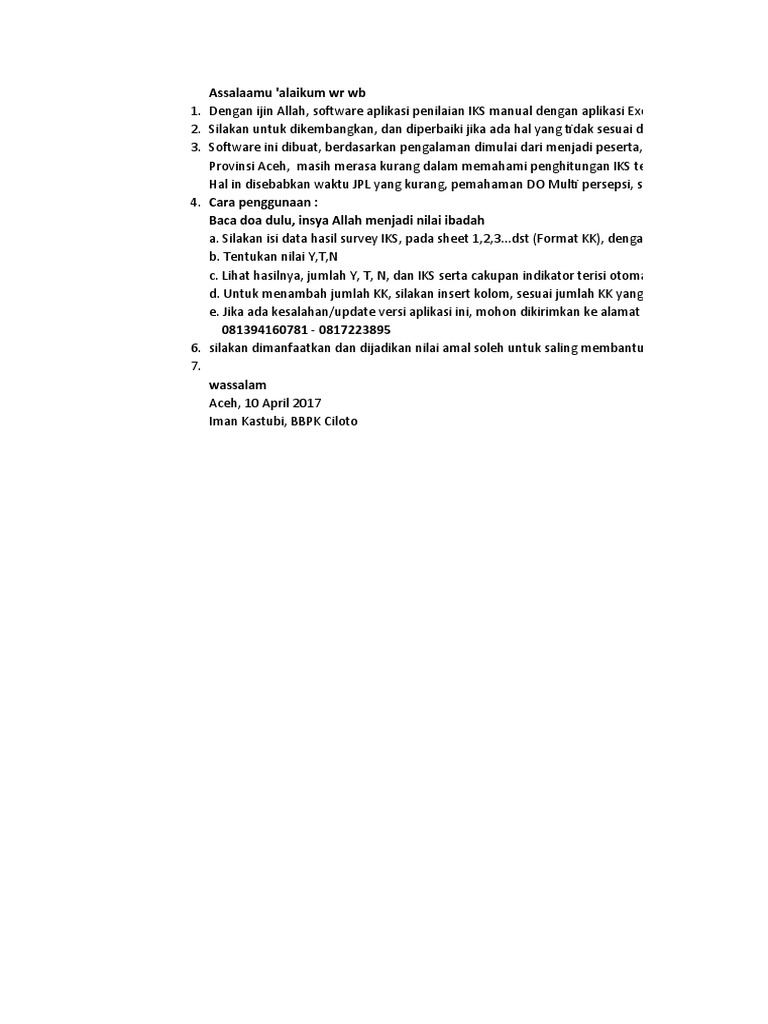 Iks Desa Karang Anayr | PDF