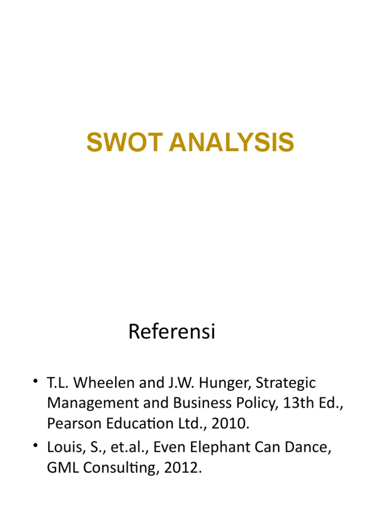 Strategic Management: Swot Analysis | Download Free PDF | Swot Analysis ...