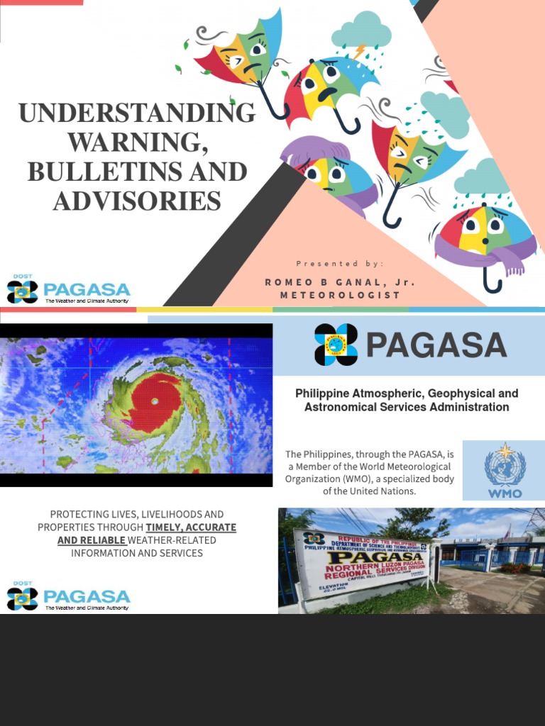 Understanding Warning, Bulletins and Advisories of Pagasa | PDF | Storm ...