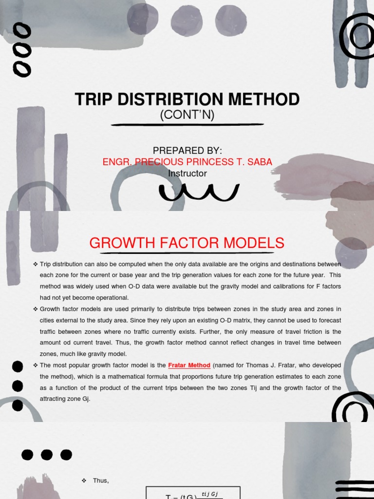 Travel Distribution Method Contn | PDF | Scientific Method ...