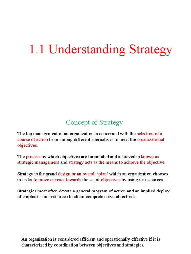 S & EPM Unit 1 PPT 1-3 | PDF | Strategic Management | Performance Indicator