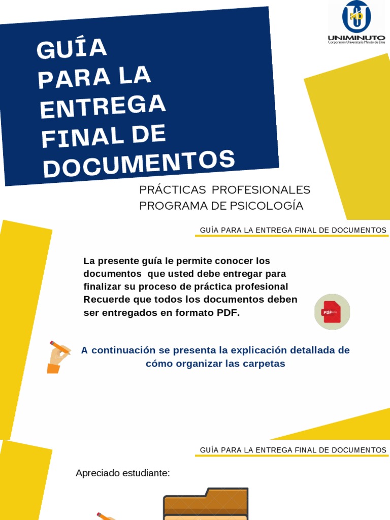 Guía para La Entrega Final de Documentos Físicos Prácticas ...