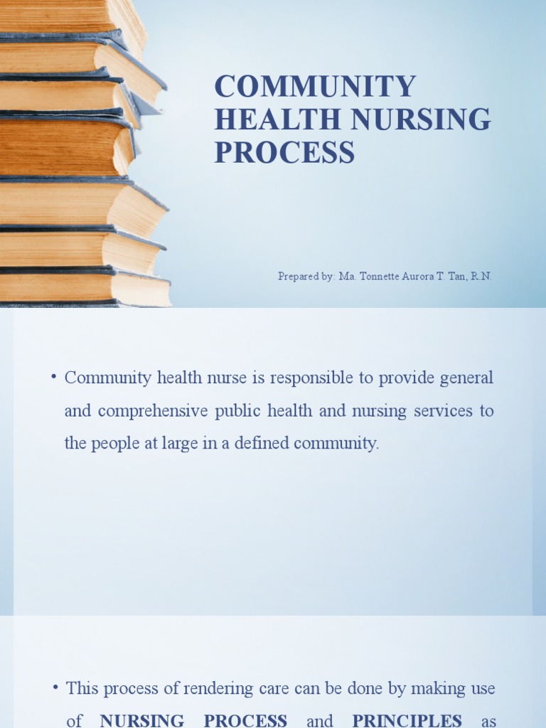 Community Health Nursing Process Overview | PDF | Nursing | Malnutrition