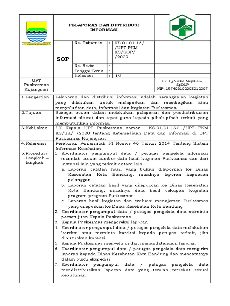 Contoh SOP | PDF | Pengelolaan Keuangan & Uang