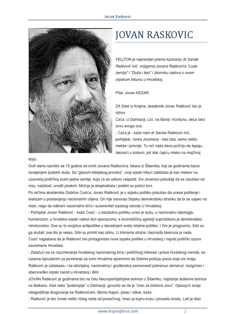 Jovan Raskovic | PDF