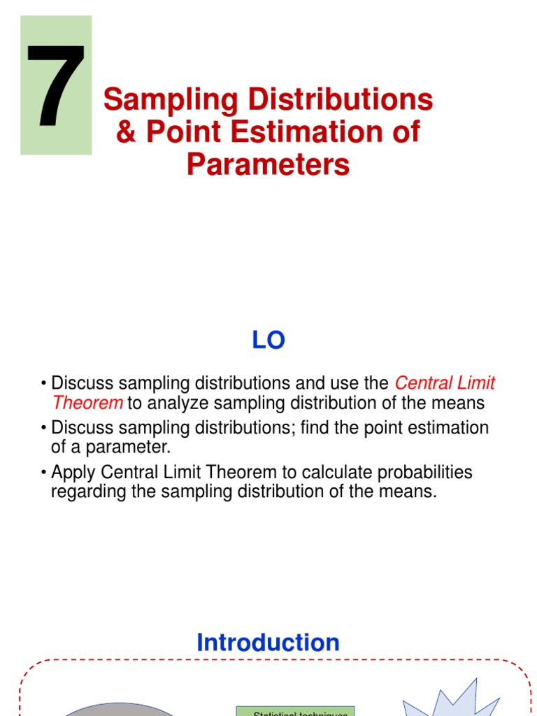 Chapter 7 - Sampling Distributions CLT | PDF | Mean | Statistics