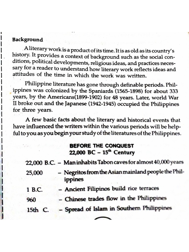 The Literary History of The Philippines | PDF