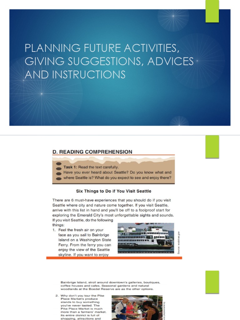 PDF Planning Future Activities - Reading | PDF | Career & Growth
