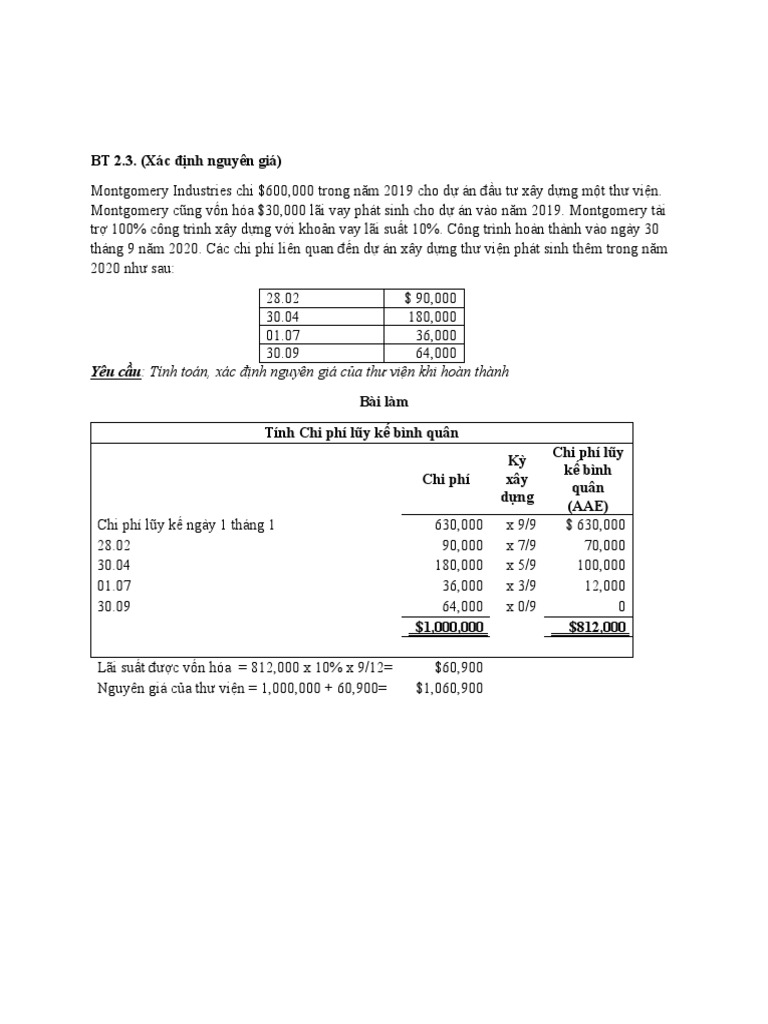 CHỦ ĐỀ 2 BT2.3 KTQTẾ1 | PDF