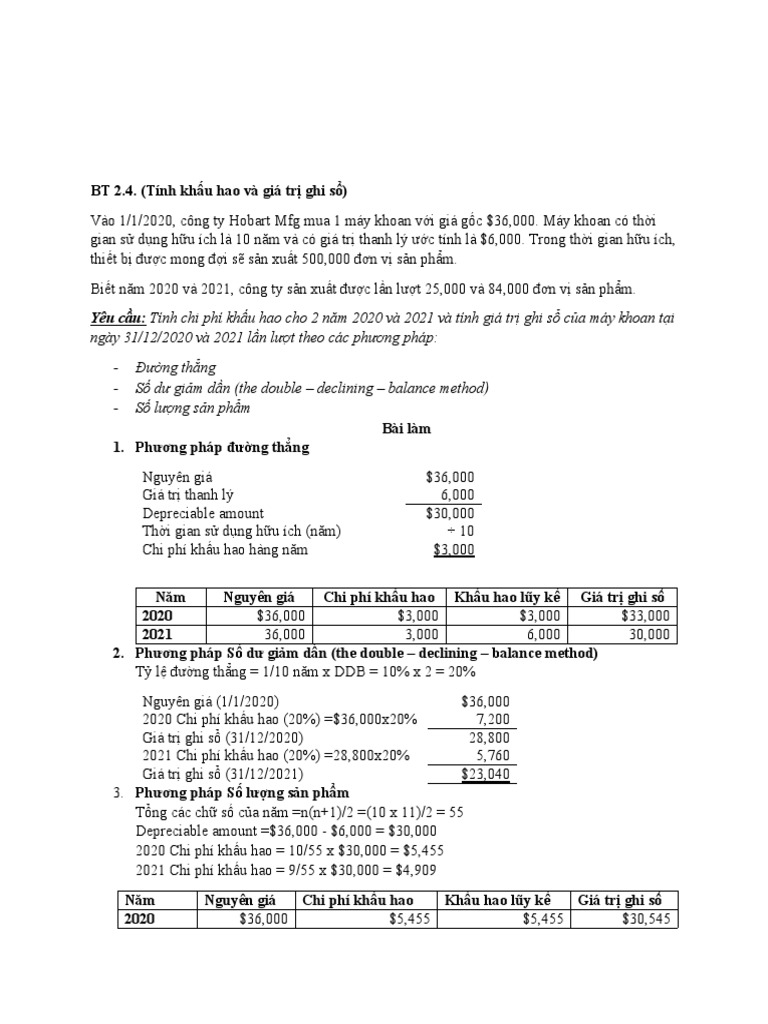 CHỦ ĐỀ 2 BT2.4 KTQTẾ1 | PDF