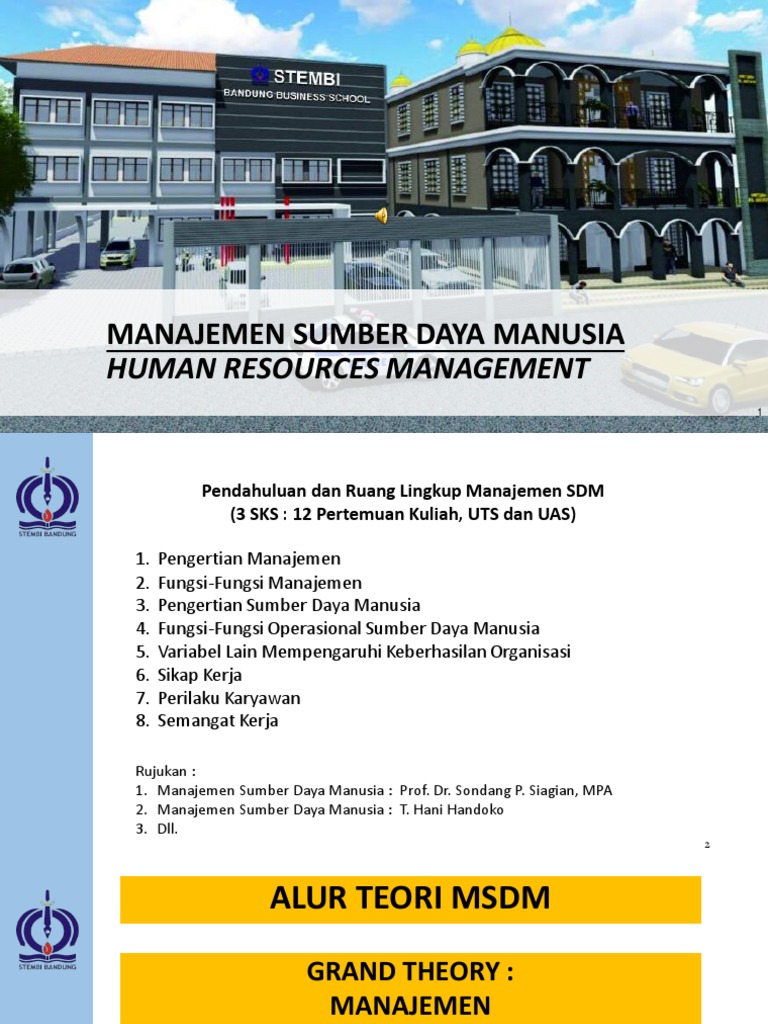 MSDM #1 - MF | PDF | Karier & Perkembangan