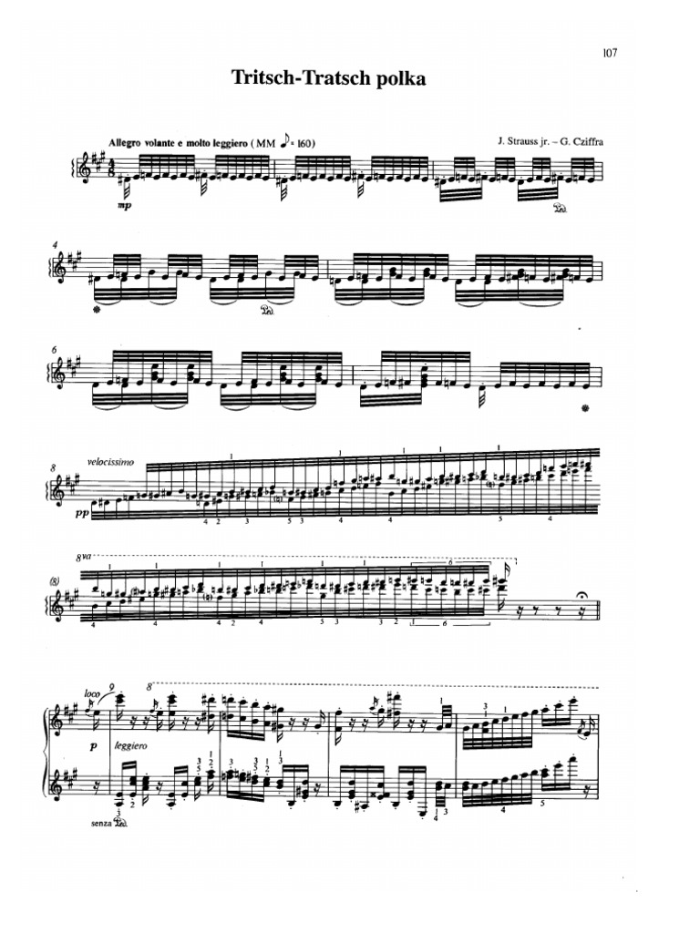 Cziffra - Strauss, J - Tritsch-Tratsch Polka | PDF