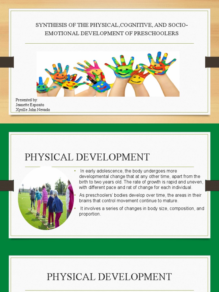 Synthesis of Physical, Cognitive and Socio-Emotional Development of ...
