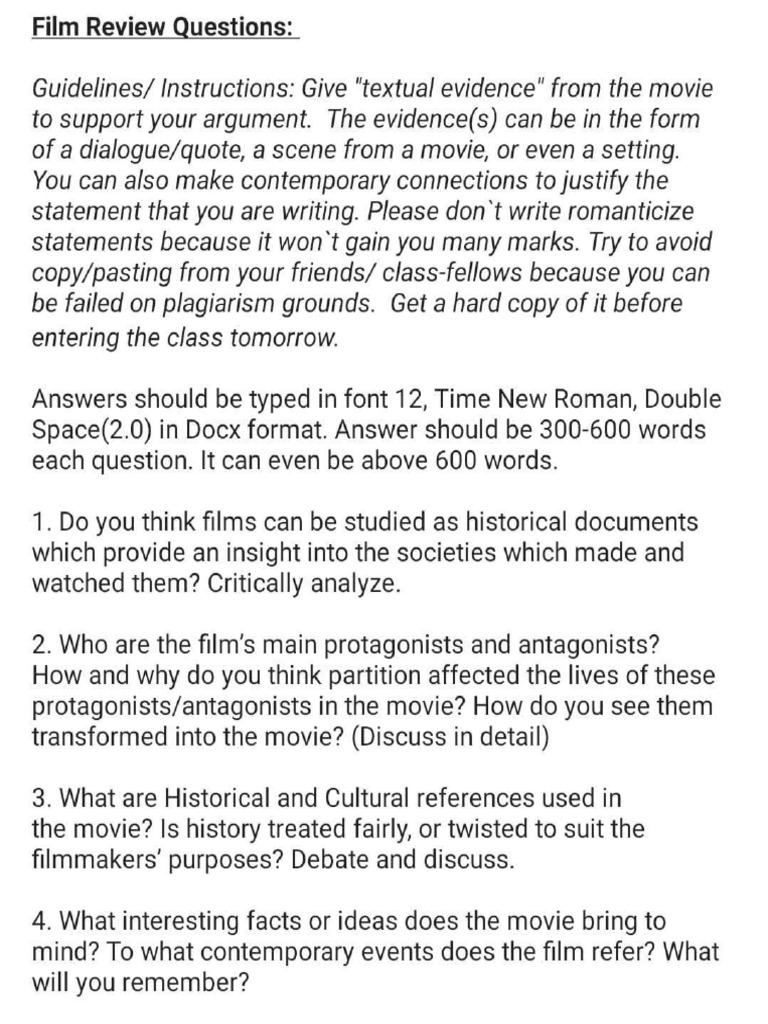 Film Review | PDF | Games & Activities | Foreign Language Studies