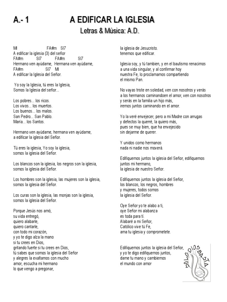 A. - 1 A Edificar La Iglesia | PDF | Amor | Iglesia Católica