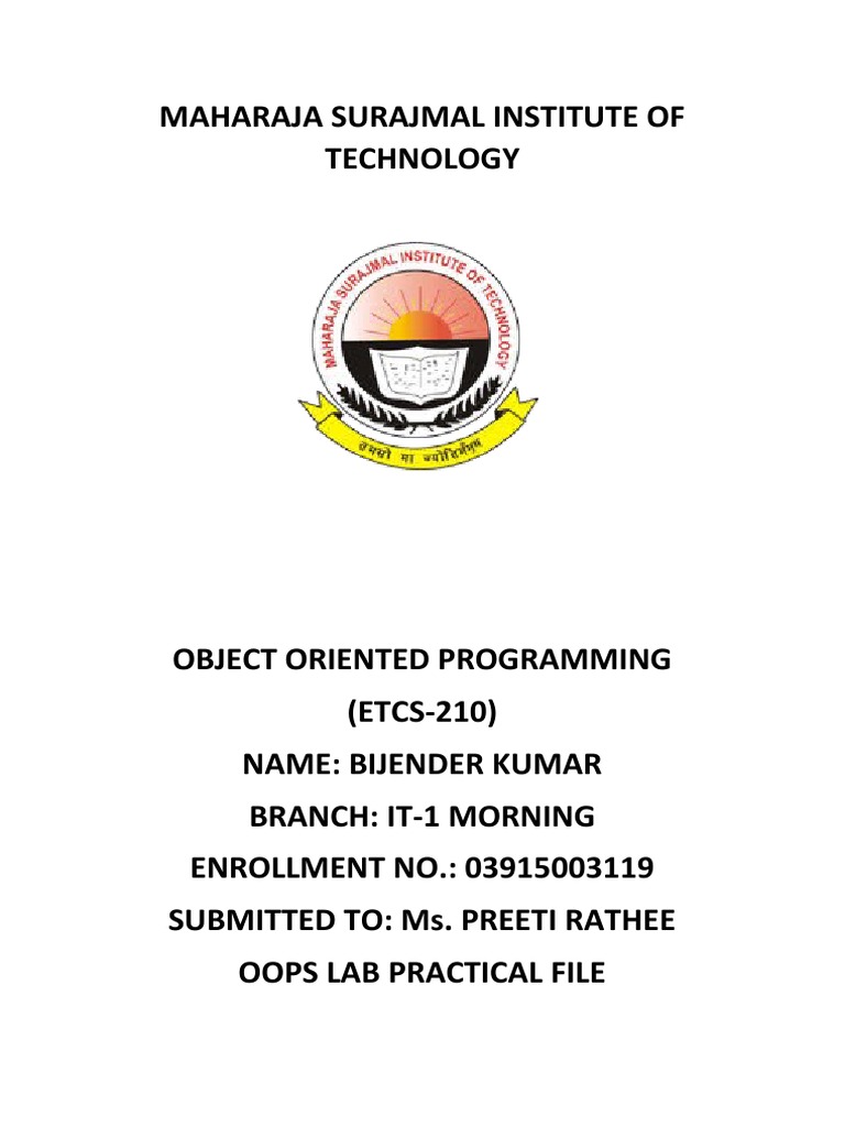 Oops File 4th Sem Pdf Programming Constructor Object Oriented Programming