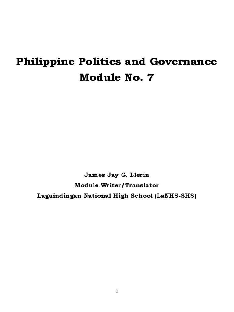 Ppg-Module 7 PDF | PDF | American Government | United States Congress