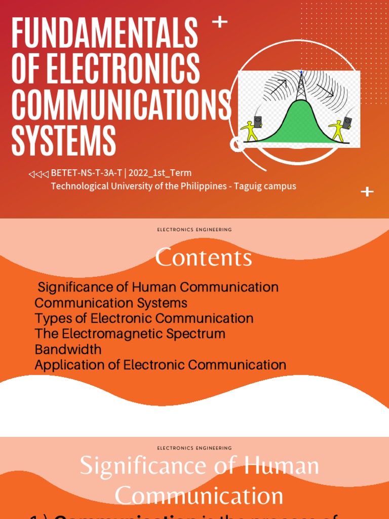 Fundamentals of Electronics Communications Systems | PDF ...