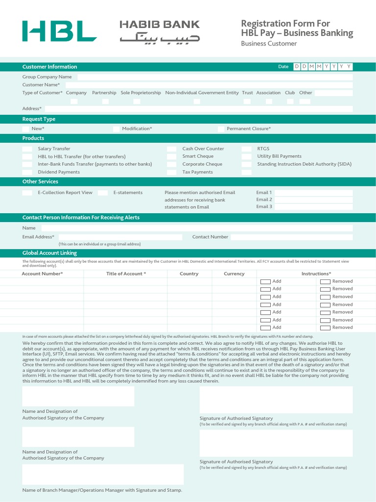 Registration Form For Online Payments | PDF | Debit Card | Banks