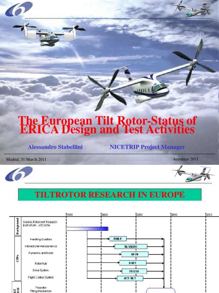 The European Tilt Rotor-Status of ERICA Design and Test Activities ...