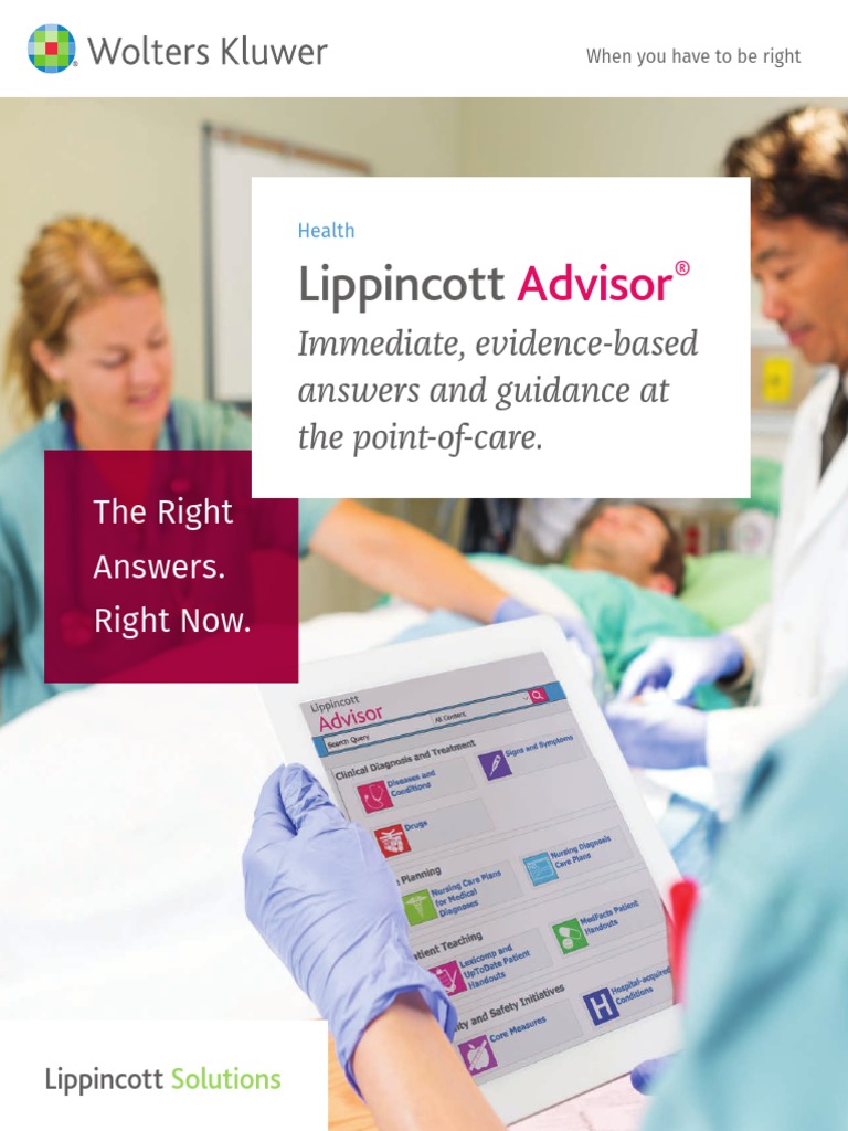 Lippincott Advisor Brochure | PDF | Medical Diagnosis | Electronic ...