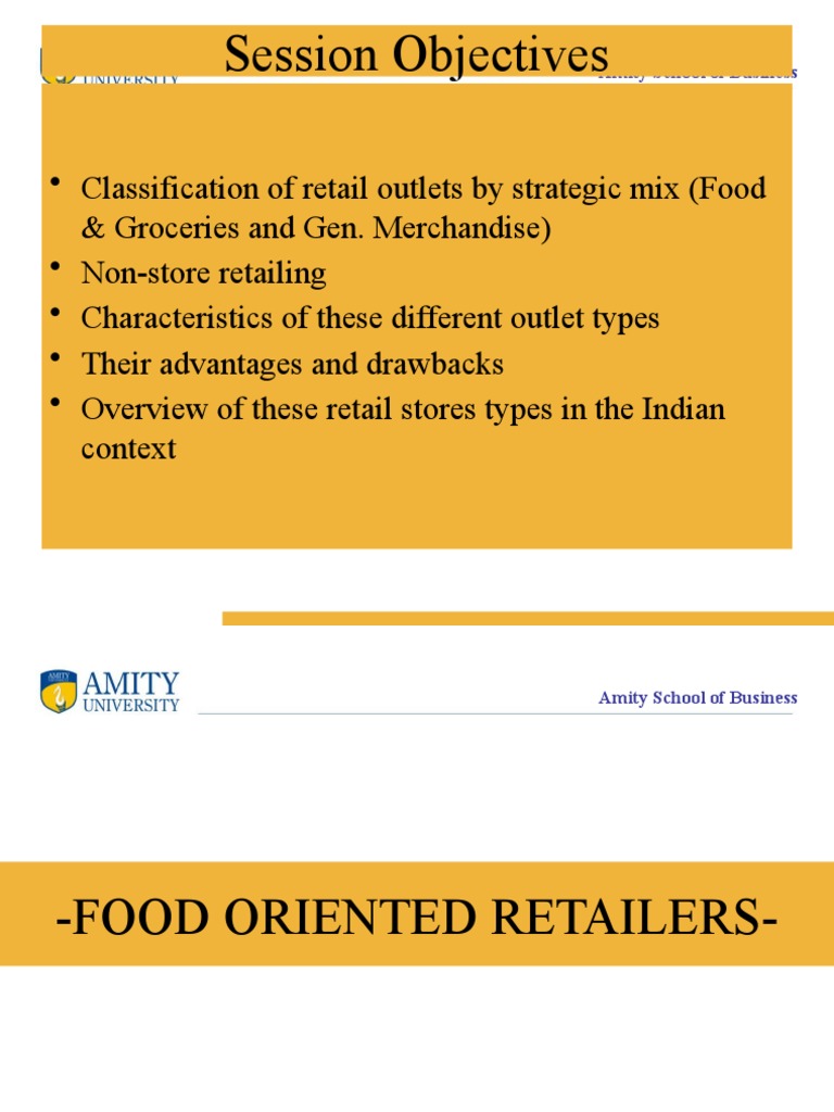 Mod 1 - Retail Classifications | PDF | Retail | Supermarket